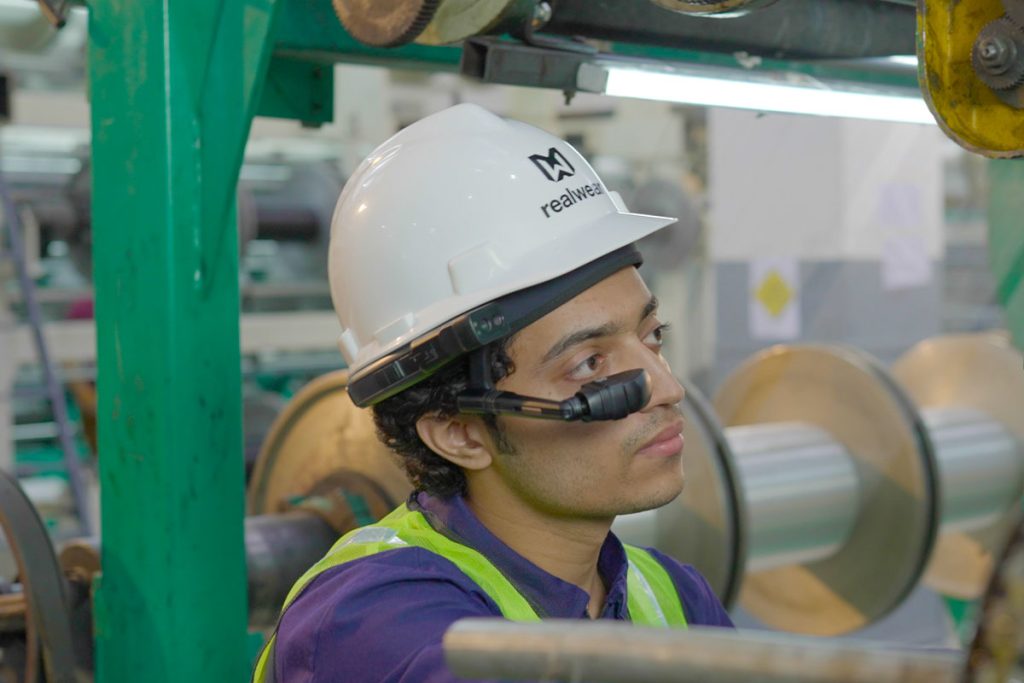 RealWear augmented reality glasses with voice control